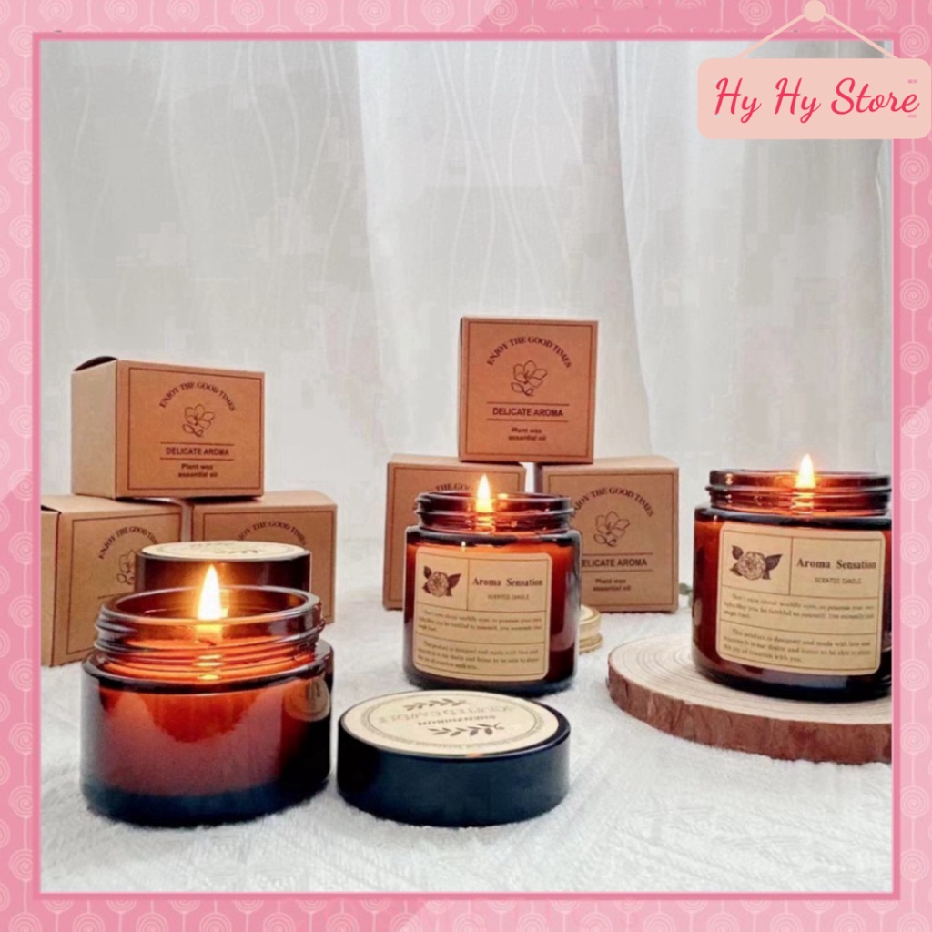 Nến thơm tinh dầu thiên nhiên tự nhiên bất ngờ kèm hộp Hy Hy Store Hy Hy Store | Shopee Việt Nam