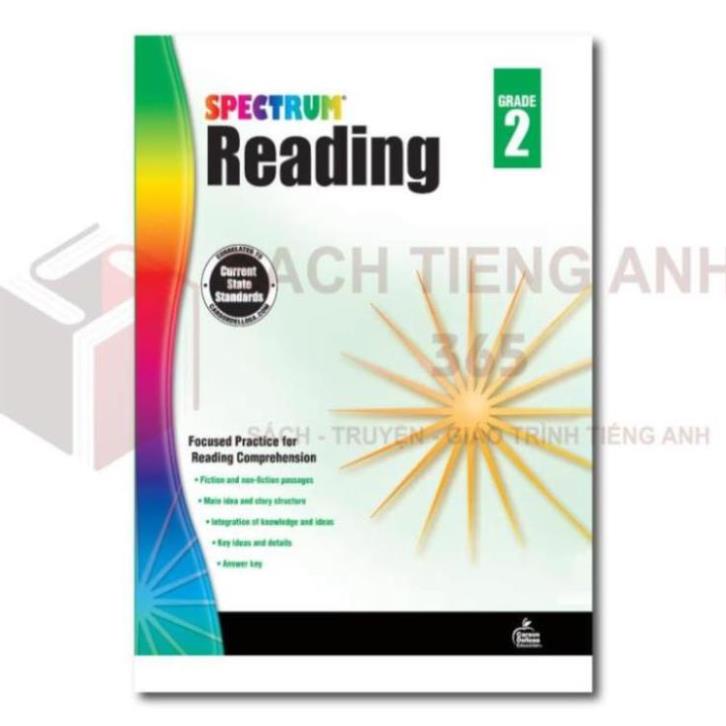 [ Luyện Đọc ] Spectrum - Reading - Grade K,1,2,3,4,5,6,7,8 - Khổ A4 in ...