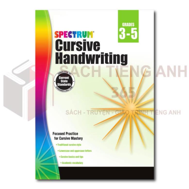 [ Luyện Chữ Viết Tay ] Spectrum - Cursive Handwriting - Grades 3-5 ...
