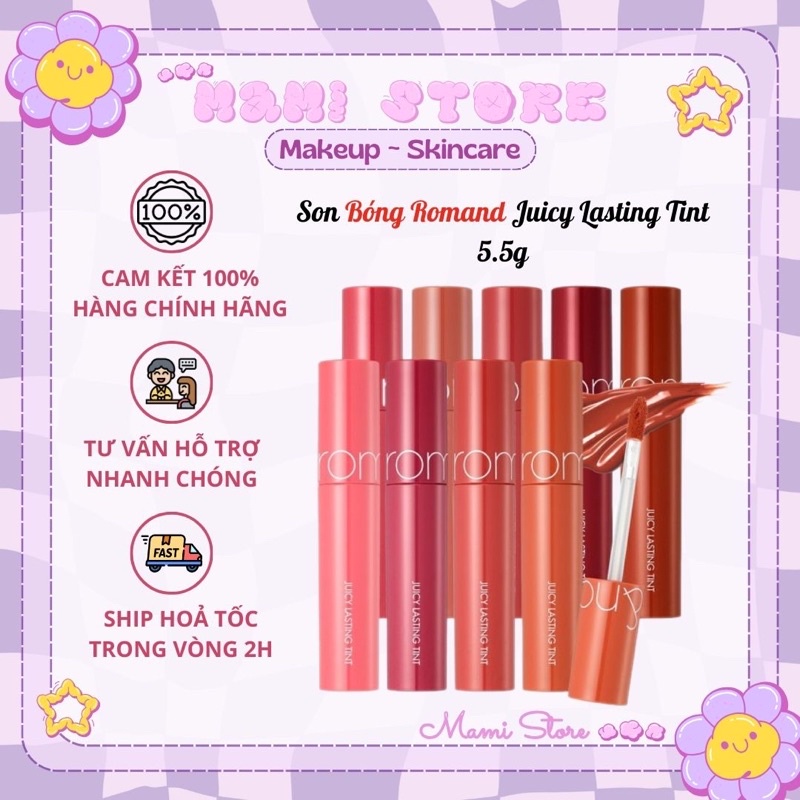 [CHÍNH HÃNG] Son Tint Bóng Romand Juicy Lasting Tint | Shopee Việt Nam