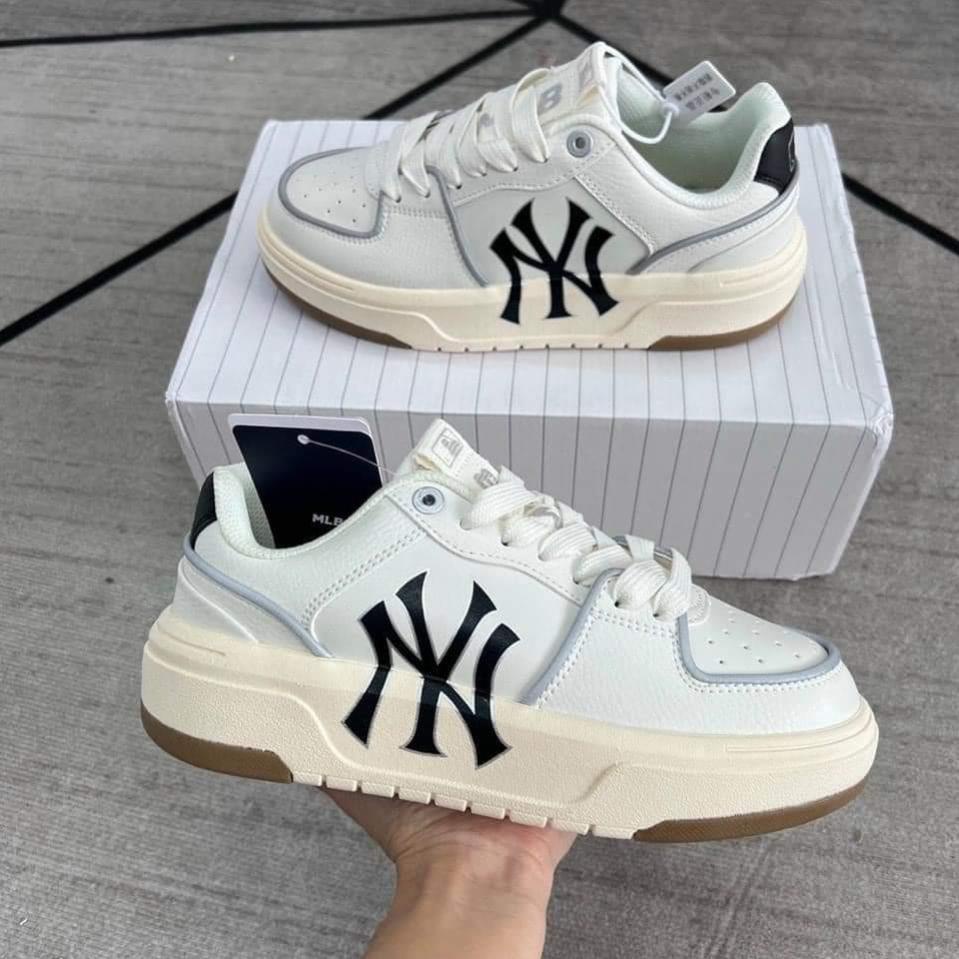 FULL BOXBILL GIÀY THỂ THAO SNEAKERCHUNKY MLB LINER trắng đế nâu, MLB ...