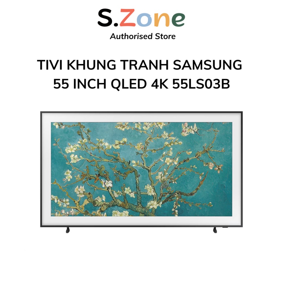 ( Smart Tivi Samsung 55 Inch The Frame LS03 4K QLED 55LS03B - TV Khung Tranh ] | Shopee Việt Nam