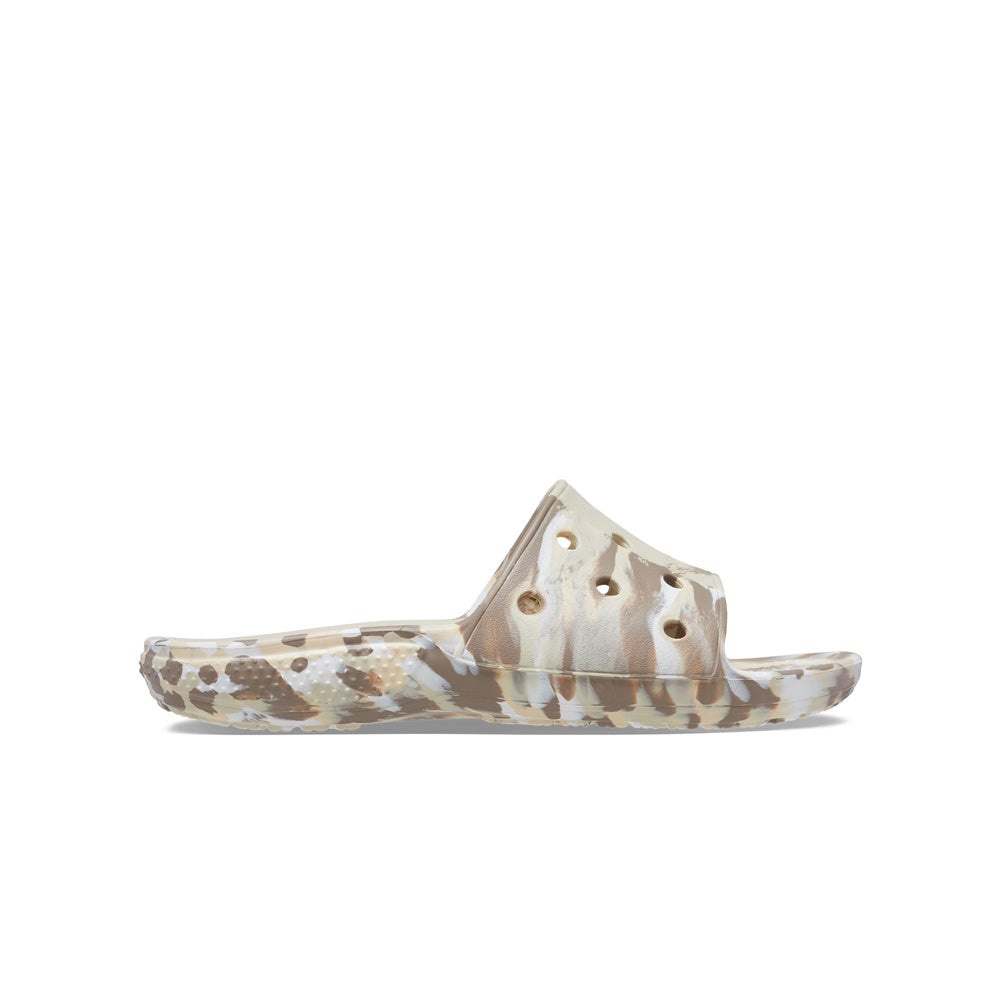 Dép Quai Ngang Unisex Crocs Marbled Classic - Bone | Shopee Việt Nam