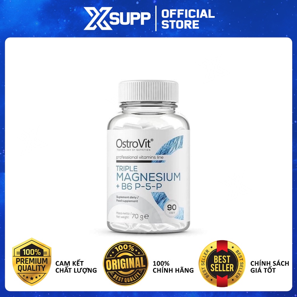 Ostrovit Triple Magnesium + B6 P5P - Hỗ Trợ Năng Lượng và Sức Khỏe Tổng ...