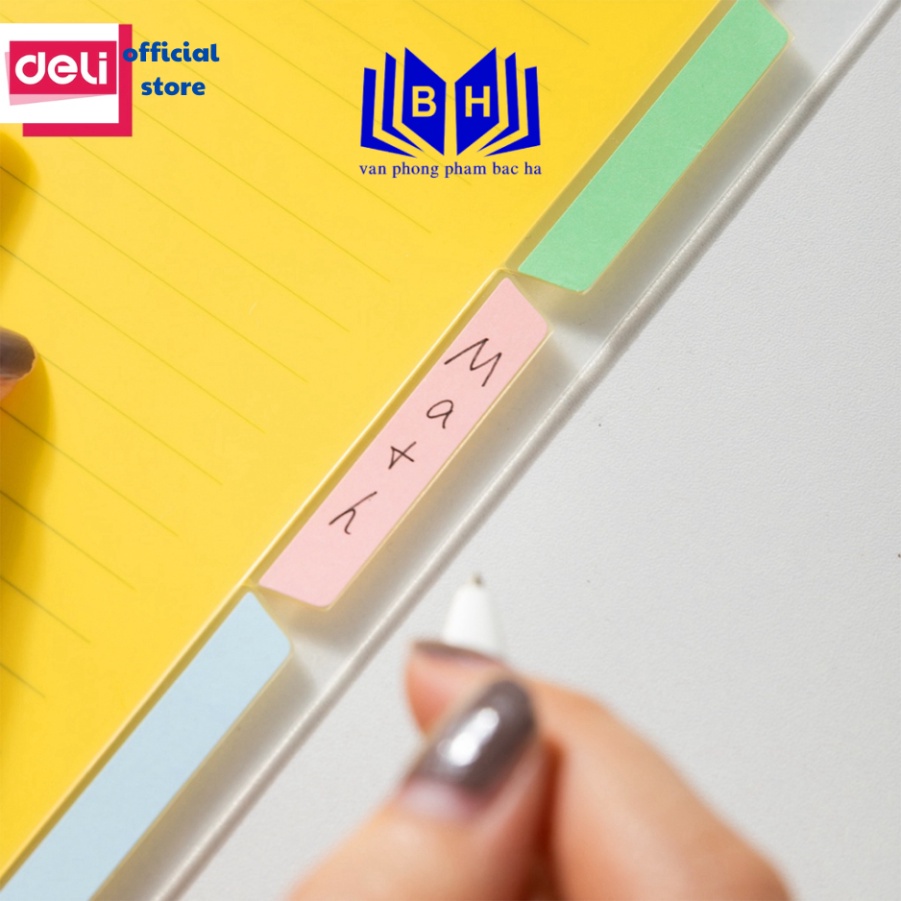 Sổ tay ghi chép A5/ B5 gáy lò xo 120 trang 60 tờ Deli - Xanh dương/ Hồng/ Vàng/ Xanh lá mẫu mới ...