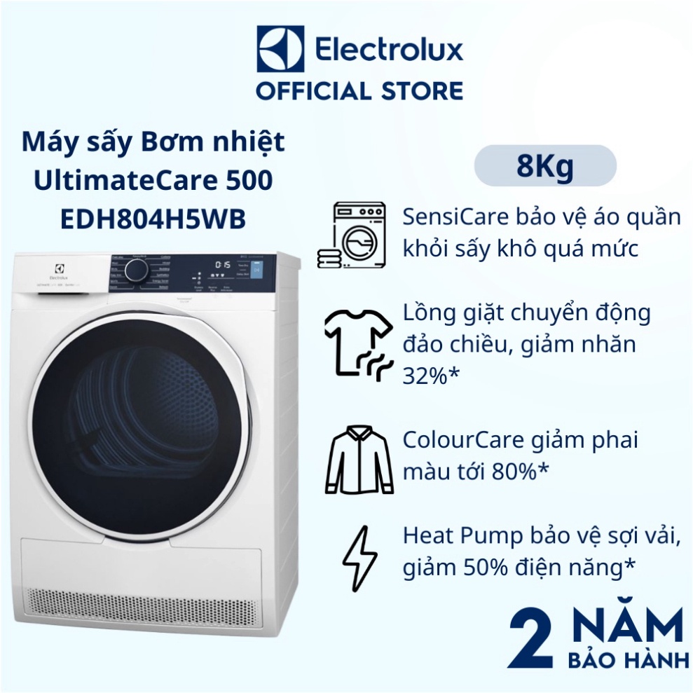 (( Free giao lắp- Máy sấy bơm nhiệt Electrolux Heat Pump 8kg ...