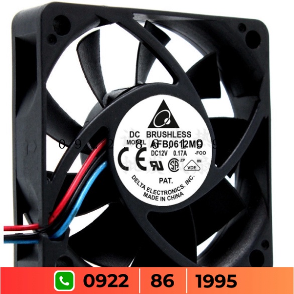 Delta 6015 12V 0.17a Afb0612mc 6 Cm Bo Mạch Chủ Máy Tính CPU Quạt Đo Tốc Độ Im Lặng hàng mới ...