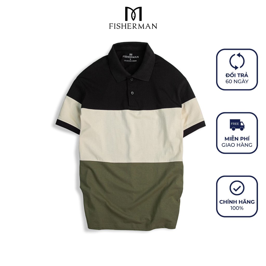 Áo polo nam FM02 Polo FISHERMAN có cổ local brand giữ form tốt chất ...