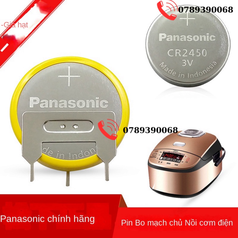 Pin Cài Nút Panasonic CR2450 3V Nồi Cơm Điện Giá Phơi Áo Set Top Box FP ...