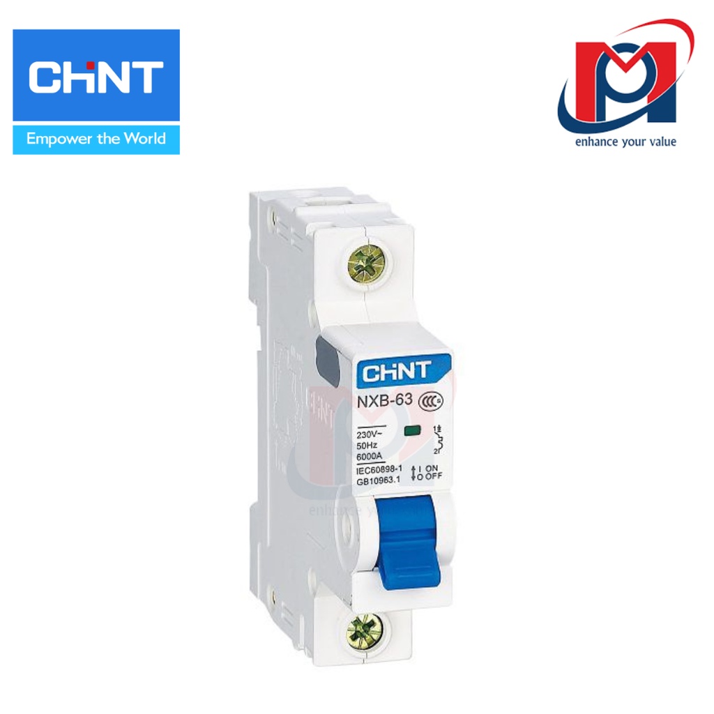 Cầu dao tự động MCB NXB-63 1P 10A 6kA - Chint - 814013 | Shopee Việt Nam