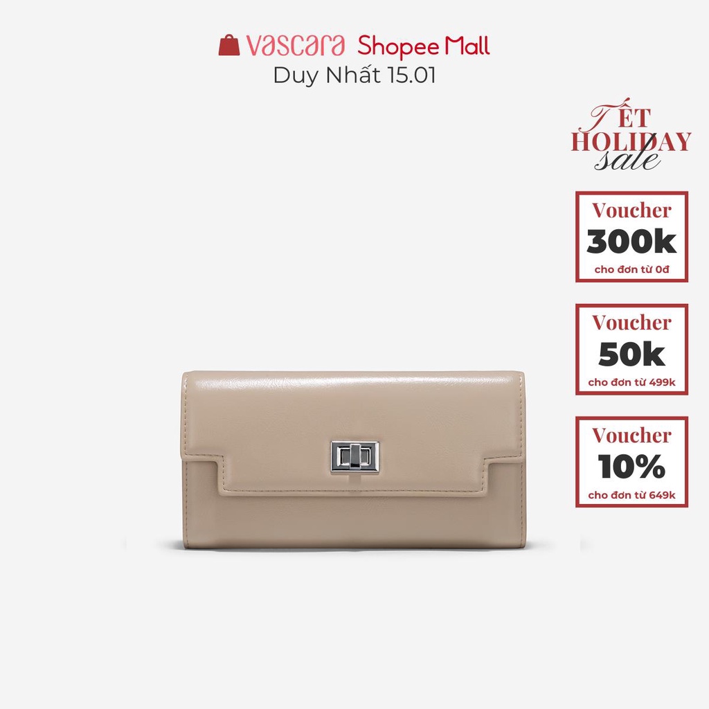 [Duy Nhất 15.01 | Voucher 300k] Vascara Ví Cầm Tay Nắp Gập Vát Góc ...