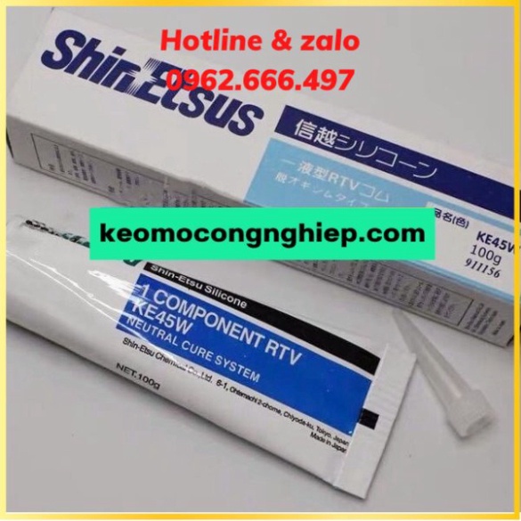 Keo dán chịu nhiệt silicone Shinetsu KE 45-RTV | Shopee Việt Nam