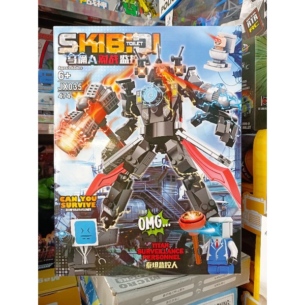 Hộp lê gô lắp ghép mô hình Robot SKIBIDI TOILET 035 | Shopee Việt Nam