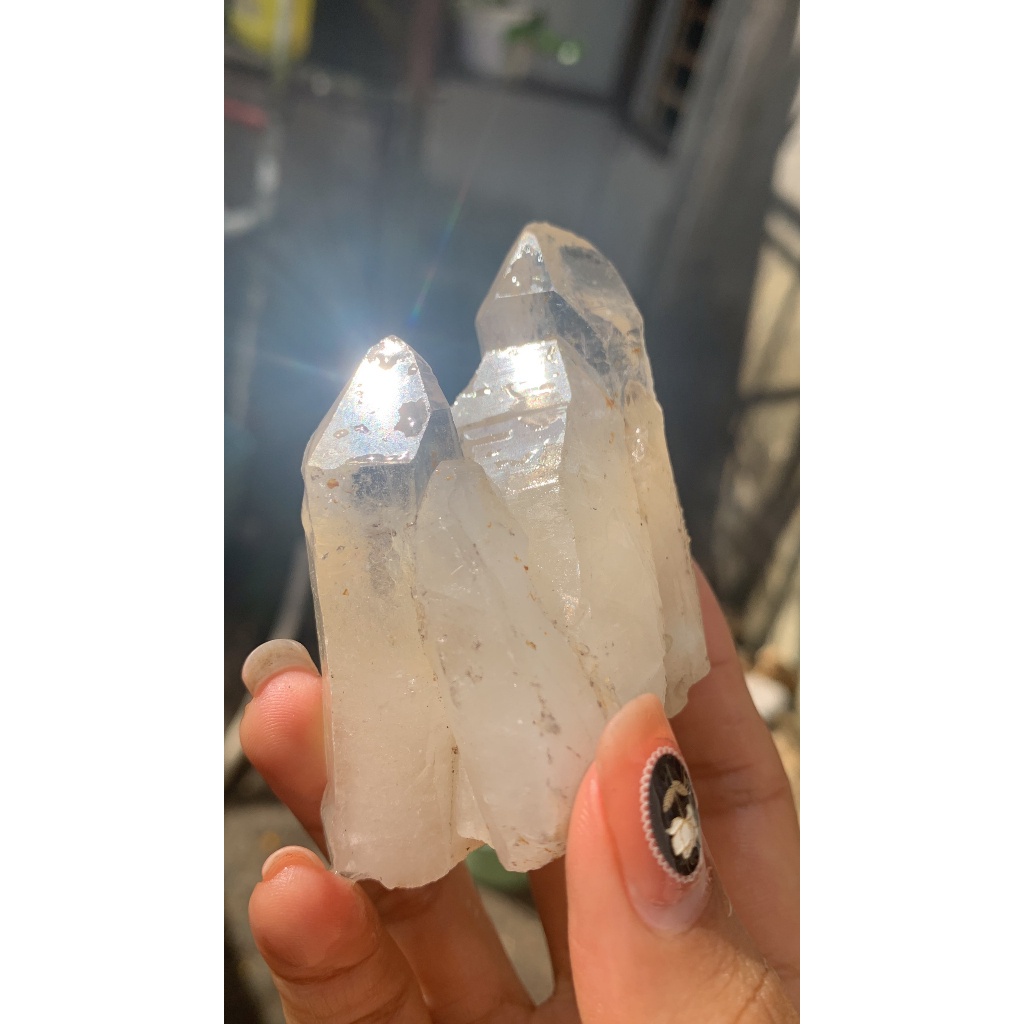 Cosmic energy natural Lemurian quartz STONE pillar 478 | Shopee Việt Nam