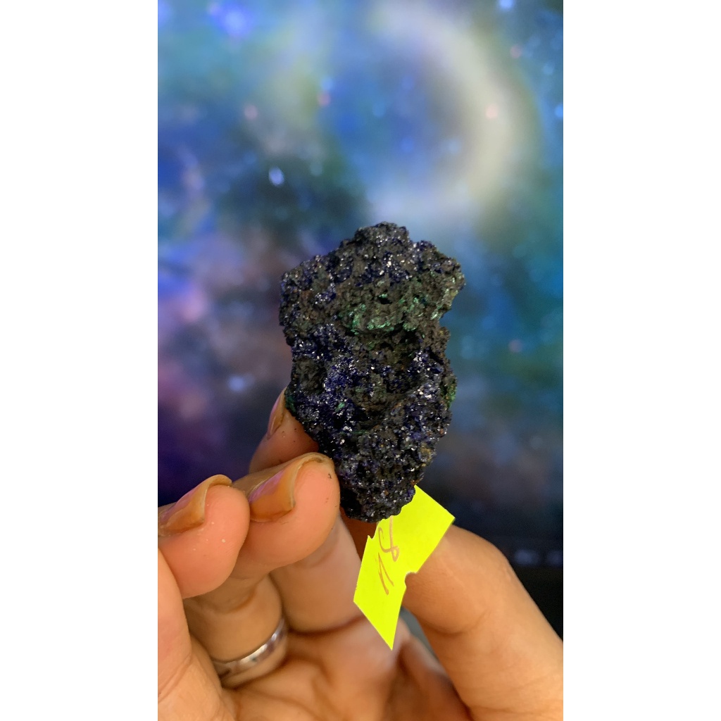 Viên đá stone tự nhiên Natural khoáng vật Azurite Machalite MAgic ...