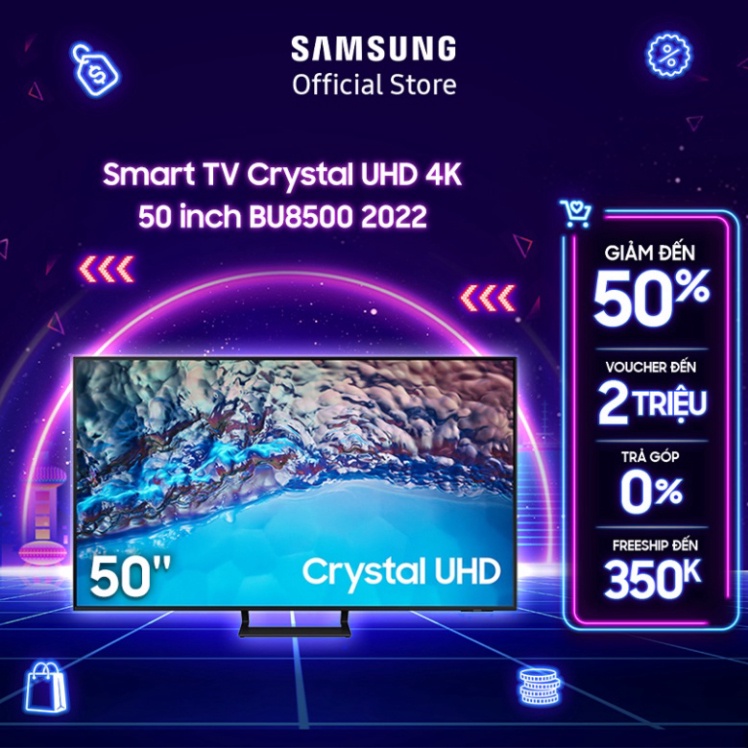 [Shopee voucher ELSAMCE15A giảm 15% CAP 3TR] Smart TV Samsung 50 ...
