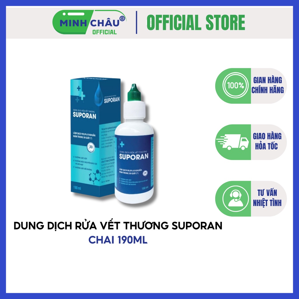 Dung dịch rửa vết thương Suporan Spray Chai 100ml | Shopee Việt Nam