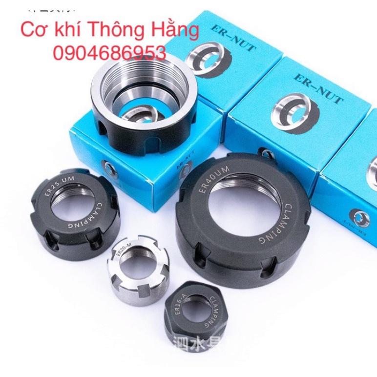 Đai ốc bầu kẹp cho collet ER20,ER25,ER32 Cơ khí Thông Hằng | Shopee ...