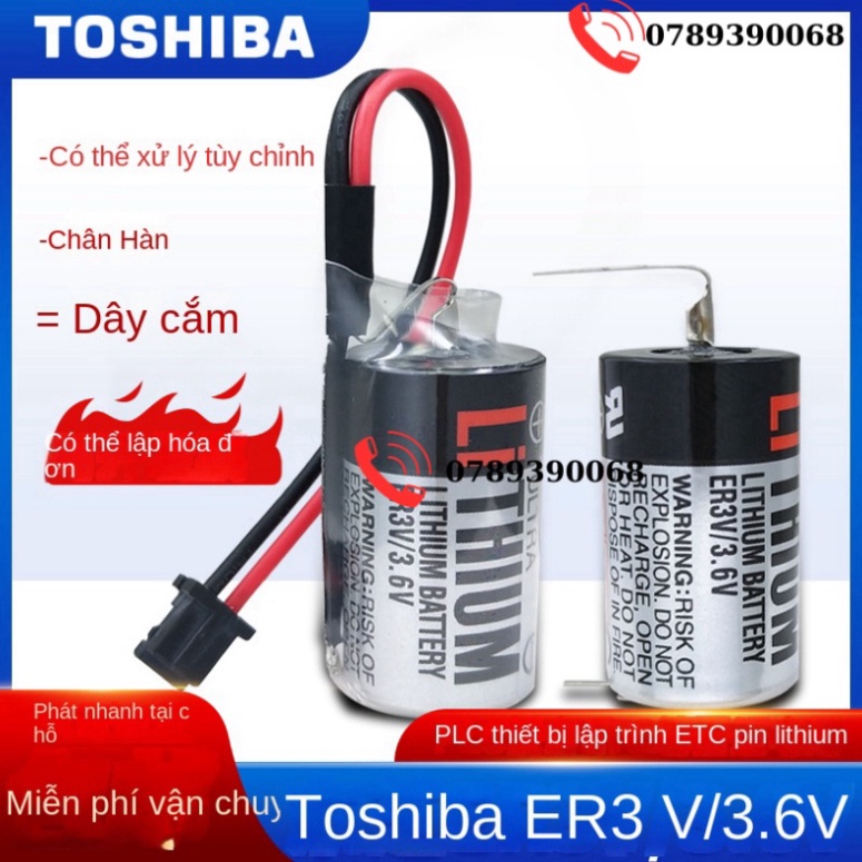 Toshiba ER3 V/3.6v Yaskawa Servo Máy CNC CNC Ổ JZSP-BA01PLC Pin Lithium ...