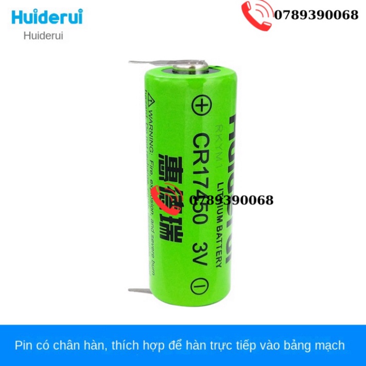 Huiderui Cr17450 Lithium Meng Pin 3V Báo Động Khói Đồng Hồ Đo Nước ...