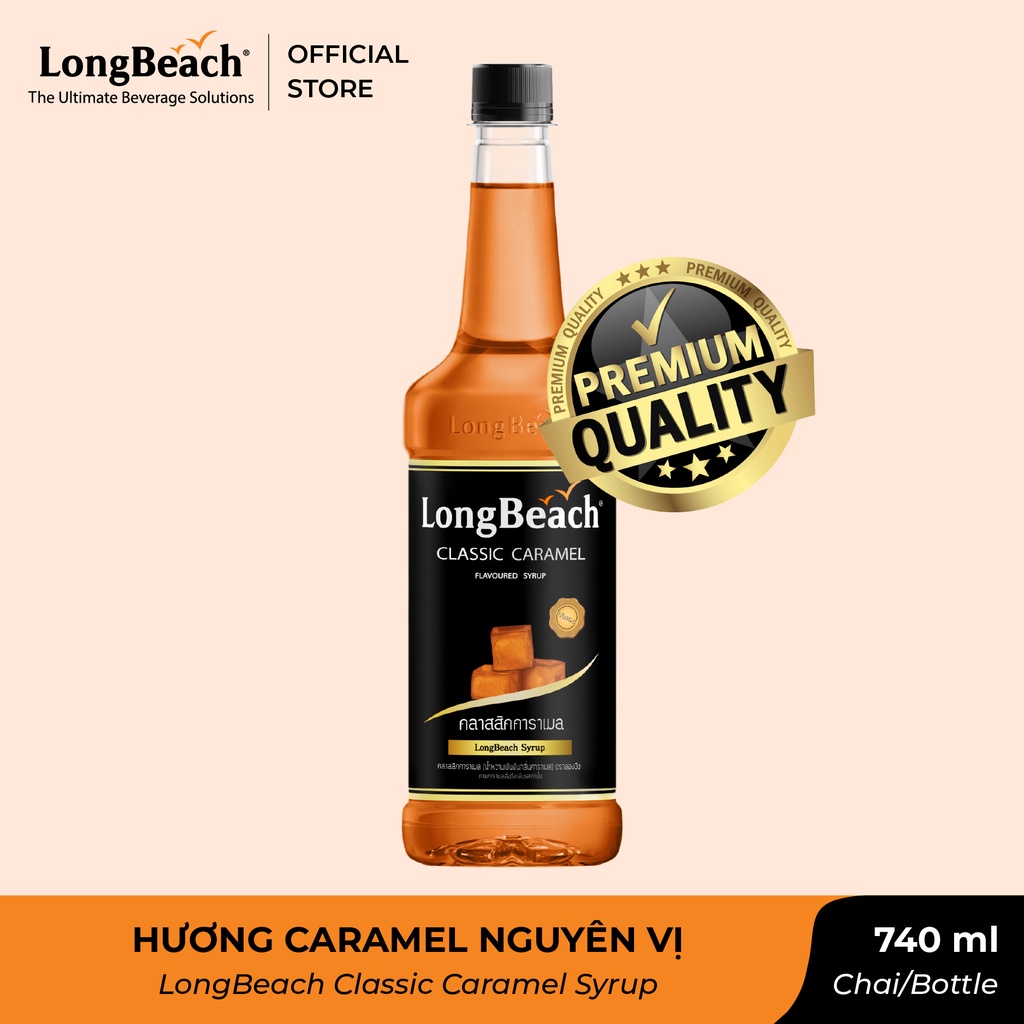 Siro Caramel Nguyên Vị - LongBeach Classic Caramel Syrup 740ml | Shopee ...