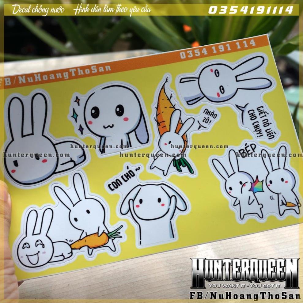 Sticker Zalo cute. Hình dán điện thoại, laptop, nón bảo hiểm dễ thương ...