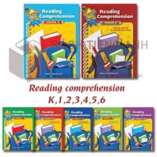 Reading Comprehension - Grade K,1,2,3,4,5,6 - bản đẹp khổ A4 | Shopee ...