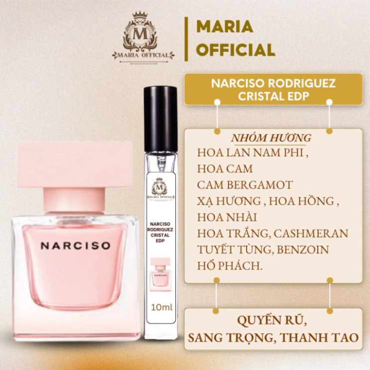 Nước hoa Nữ Narciso Rodriguez Narciso Cristal EDP 2022 mùi hương tràn ...