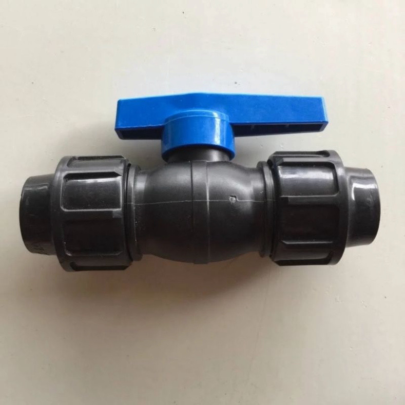 Van nước HDPE 2 đầu rắc co, 20 25 32 40. Khóa ống nước đen HDPE ĐIỆN ...
