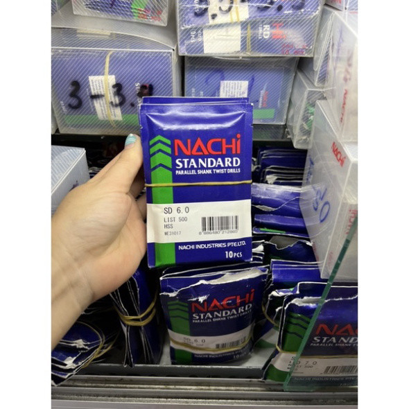 (Chính hãng) Khoan Nachi chuyên thép List 500 từ phi 4,1 đến 5mm đồng giá 40k/ chiếc. Hàng chất ...
