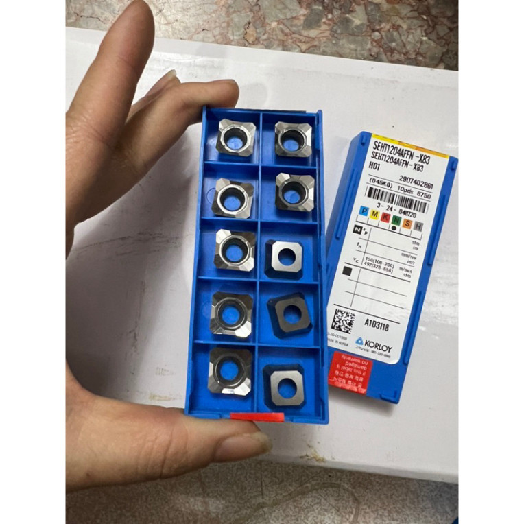 Chip PHAY chuyên nhôm SEHT1204 FFN-X83 mảnh phay vuông. Chuyên PHAY ...