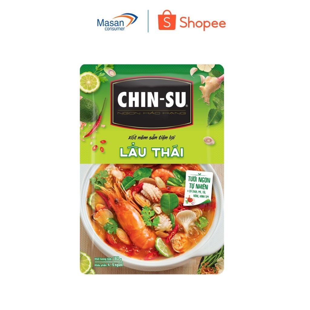 [Hàng Tặng Không Bán] CHIN-SU Xốt Nêm Sẵn Tiện Lợi Lẩu Thái Gói 180G ...