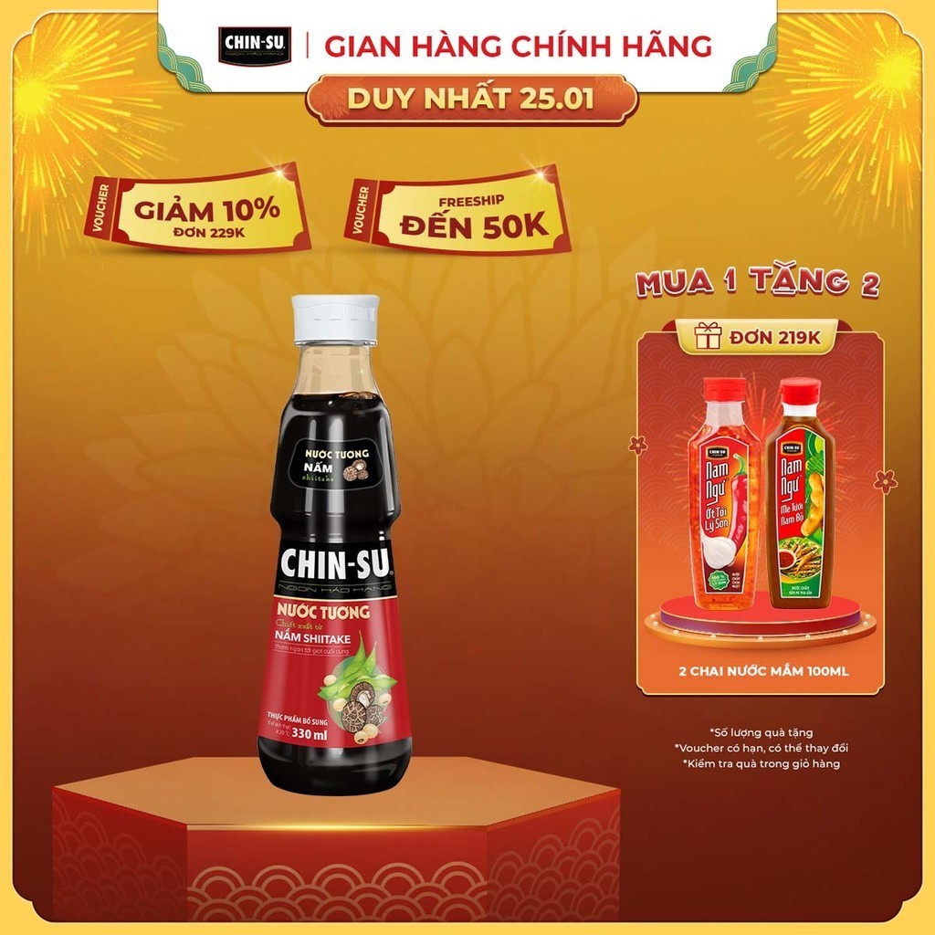Nước Tương CHIN-SU Nấm Shiitake Chai 330ml | Shopee Việt Nam