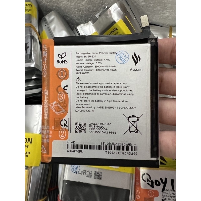Pin Vsmart Live / BVSM-620 (4000mAh) Dung lượng chuẩn 1 đổi 1 | Shopee ...