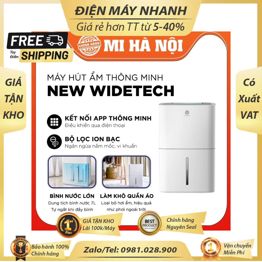 Máy hút ẩm New Widetech 10L / 12L / 18L / 24L / 30L / 60L - Bảo Hành 12 Tháng DMK | Shopee Việt Nam