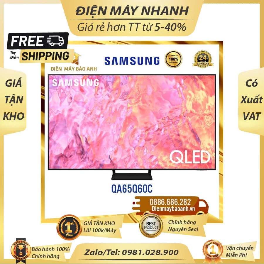[Miễn phí giao lắp HN] Tivi Samsung 65 inch QA65Q60C 65Q60C QLED 4K ...