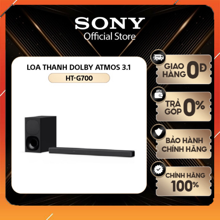 Loa thanh Sony Dolby Atmos®/ DTS:X™ 3.1 kênh | HT-G700 | Shopee Việt Nam