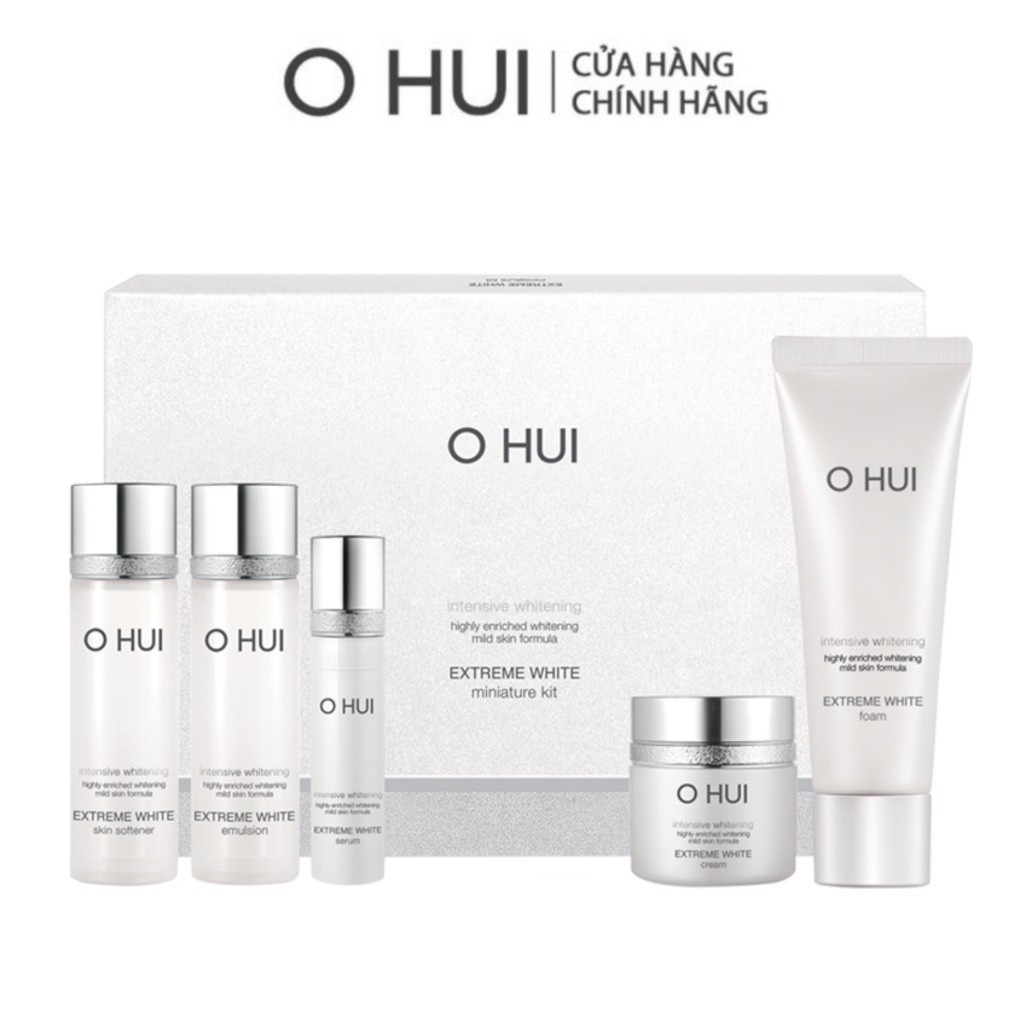 [HB GIFT] Bộ dưỡng trắng 5 bước OHUI Extreme White | Shopee Việt Nam