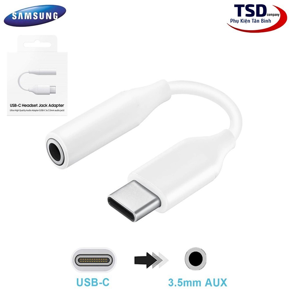 Cáp chuyển type c sang 3.5mm Samsung cho tai nghe jack chui tròn ...