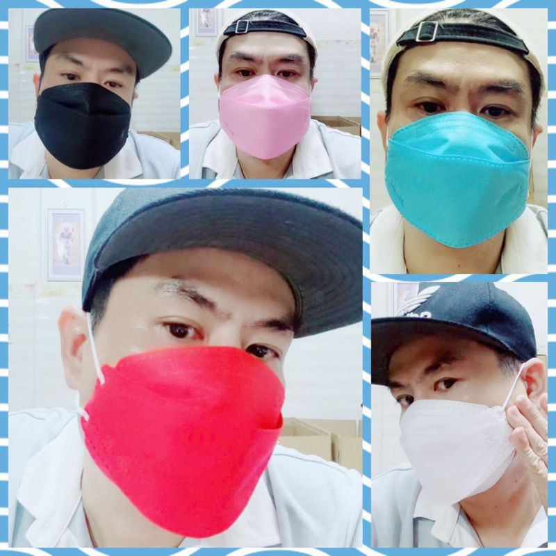 Set 10 túi ( 60 chiếc) khẩu trang y tế 3D Land Mask, KF94 người lớn ...