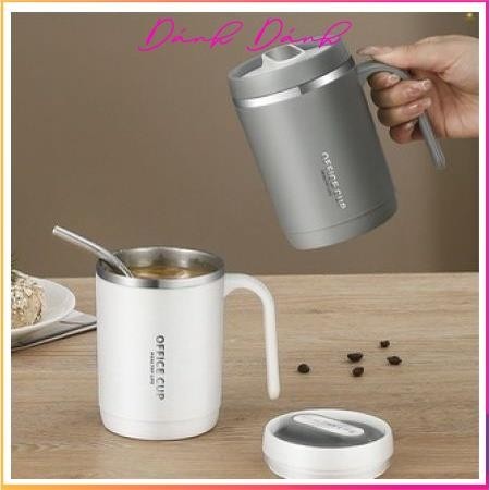 Cốc Giữ Nhiệt Office Cup Inox ( 500ml ) Healthylife - Kèm Ống Hút. Màu ...