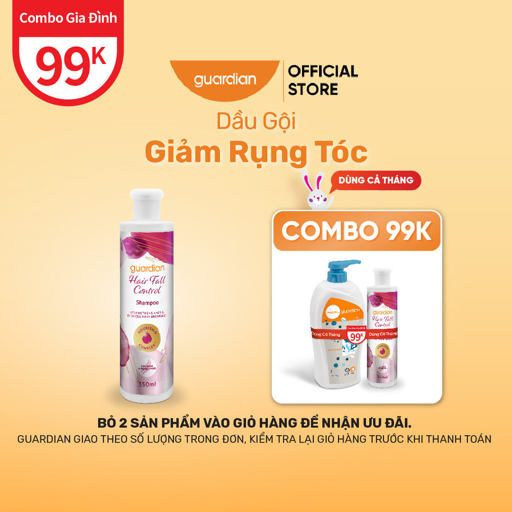 Dầu Gội Giảm Gãy Rụng Guardian Hair Fall Control 350ml | Shopee Việt Nam