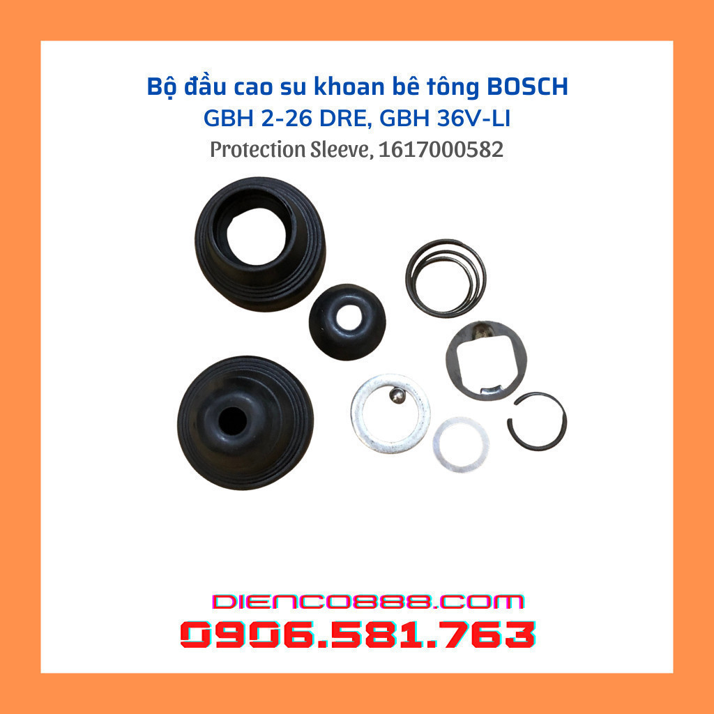 (Hàng DCA) Bộ đầu cao su gài mũi khoan bê tông BOSCH GBH 2-26, GBH 36V ...