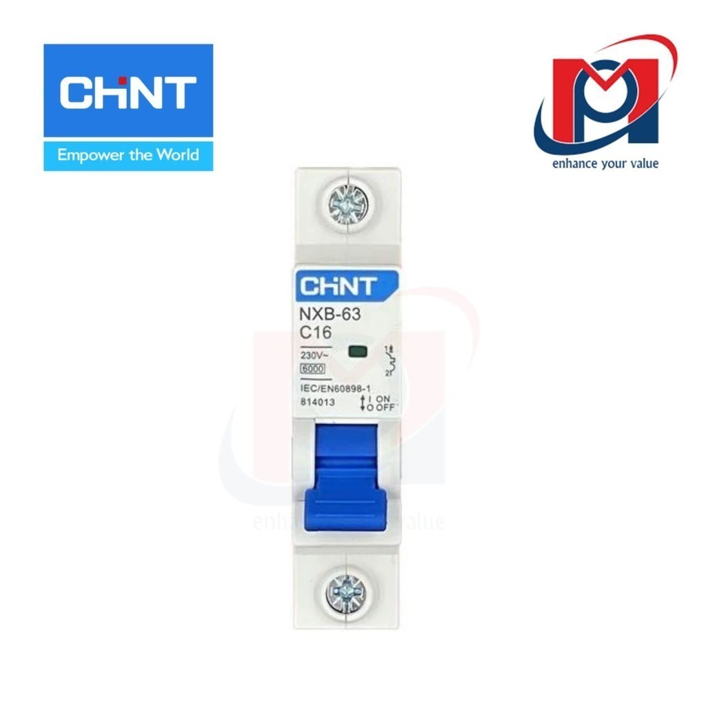 Cầu dao tự động MCB NXB-63 1P C1 6kA - Chint - 814008 | Shopee Việt Nam