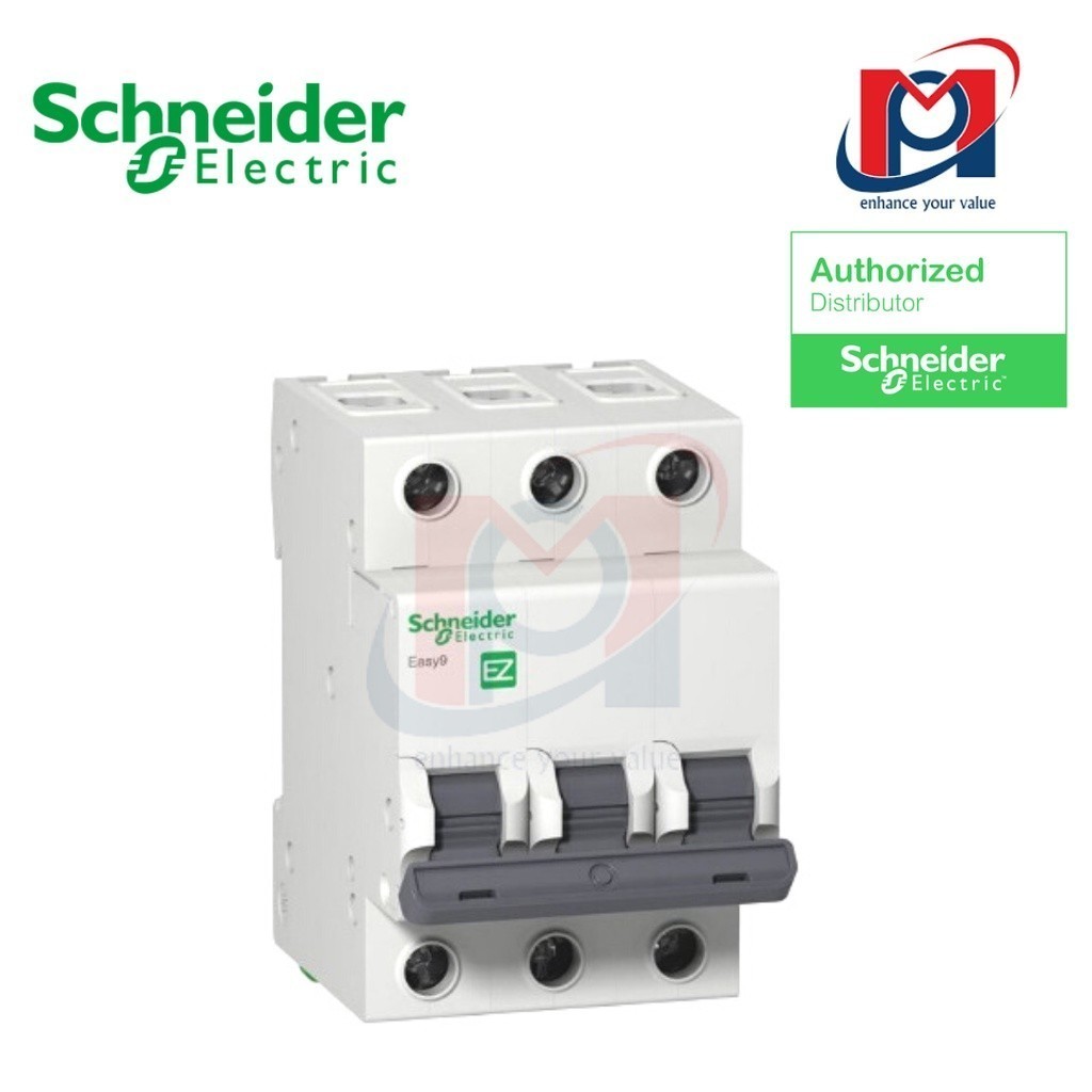 Easy9 MCB 3P, 32A, 4.5KA, 230V, C curve - Schneider - EZ9F34332 | Shopee Việt Nam