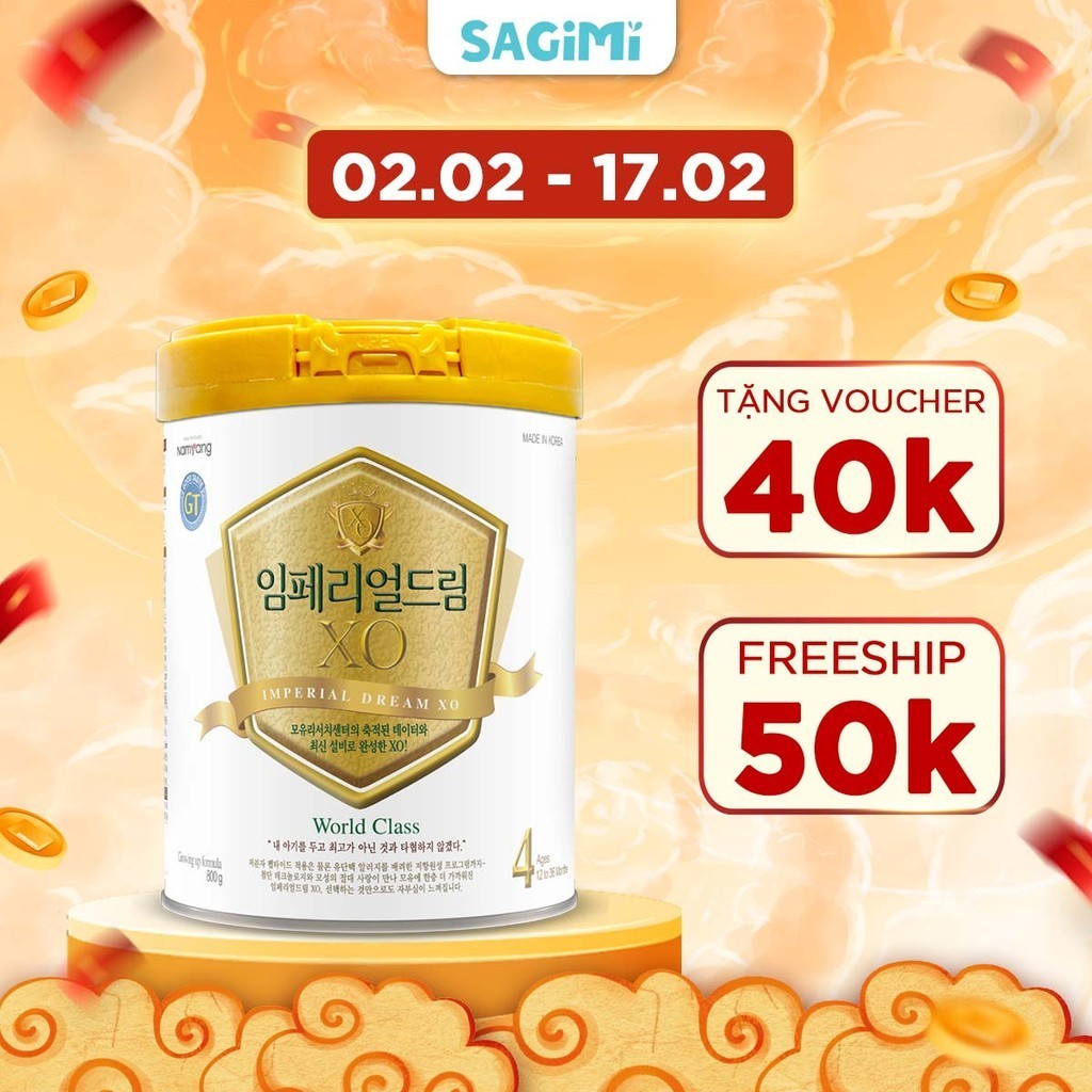 [CHÍNH HÃNG] Sữa bột NamYang XO số 4 cho trẻ từ 1-3 tuổi - Lon 800G | Shopee Việt Nam
