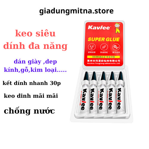Combo 5 lọ keo dán ALTECO và KAVLEE dán giày ,dép đa năng siêu dính ...