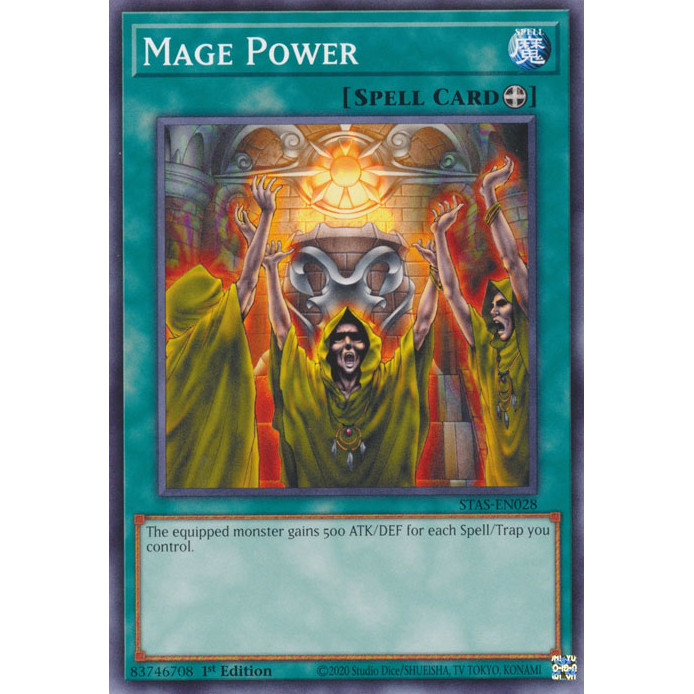 [ Bài Yugioh Chính Hãng ] Mage Power - STAS-EN028 - Common | Shopee ...