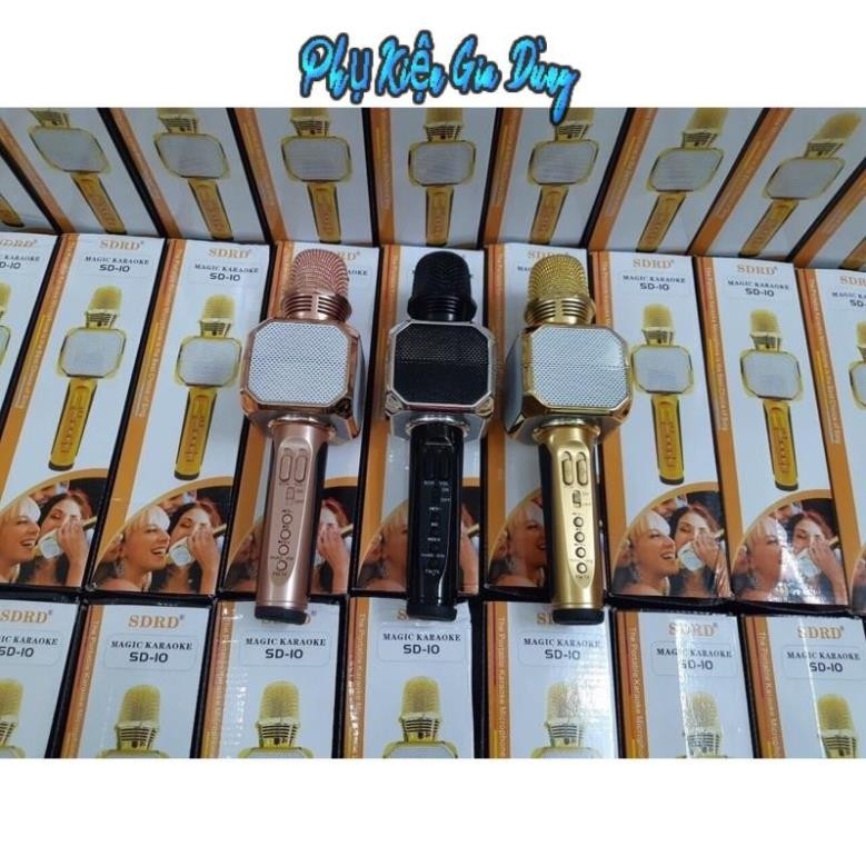 Micro Karaoke Bluetooth SDRD SD 10 chính hãng hút âm tốt, micro không ...