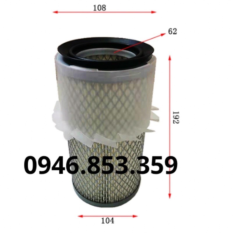 lọc gió máy xúc nhỏ K1019 | Shopee Việt Nam